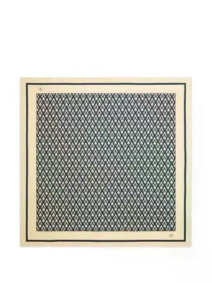 Valentino Garavani Toute La V Silk Scarf - Neutrals
