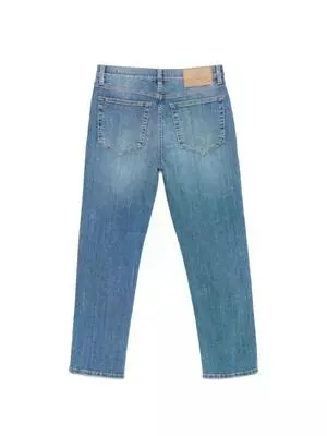 PT TORINO Audrey Faded-effect Five-pocket Jeans
