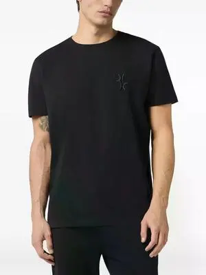 BILLIONAIRE Baroque Logo-embroidery T-shirt