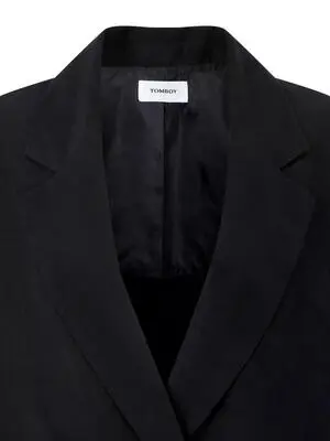 STUDIO TOMBOY Short-sleeve Double-button Oversized Jacket