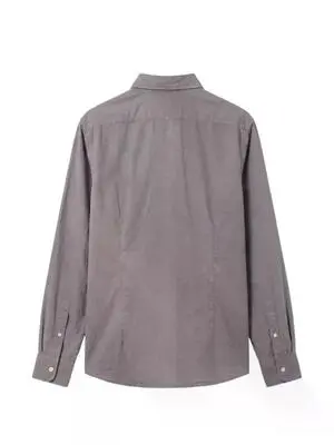 Fedeli Long-sleeve Button-down Shirt - Grey