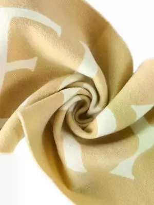 Burberry Logo-intarsia Fringed Scarf