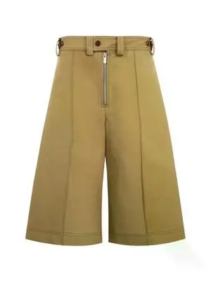 Christopher John Rogers Zip-detail Wide-leg Shorts