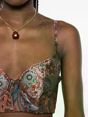 Etro Paisley Print Cropped Top