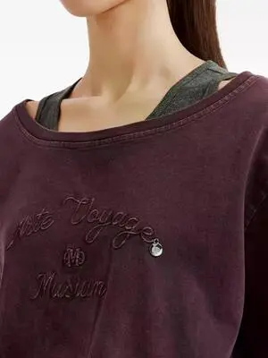 MUSIUM DIV. Layered Embroidered T-shirt