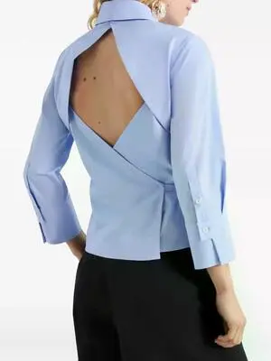Marella Cut-out Tie-waist Shirt