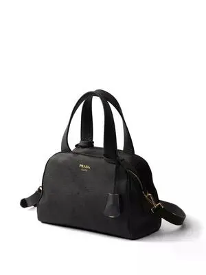 Prada Medium Leather Zip Tote Bag