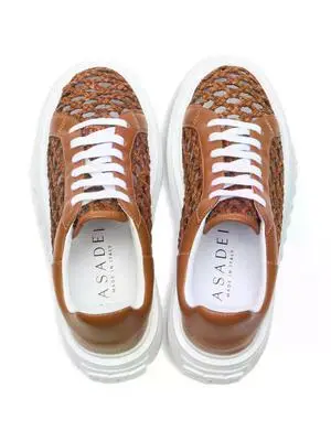 Casadei Woven Platform Sneakers