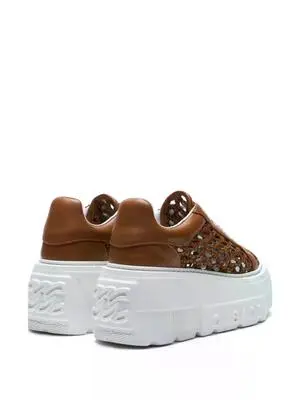 Casadei Woven Platform Sneakers