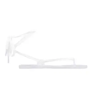 ANCIENT GREEK SANDALS Esther Flat Sandals With Lace-up Detail - Clear