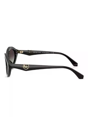 Michael Kors Carlazzo Oval Sunglasses - Black