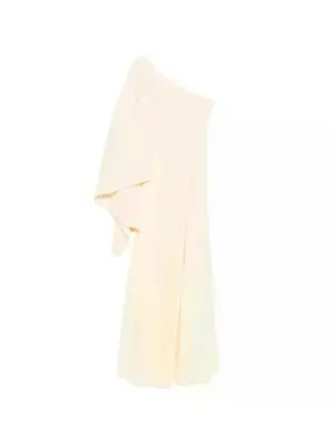 Solace London Maci Pleated One-shoulder Maxi Dress - Yellow