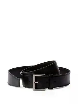 Prada Buckled Leather Belt - Black
