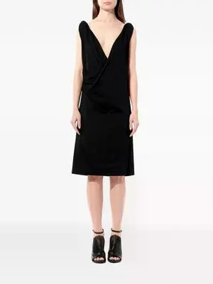 Balenciaga Asymmetric V-neck Dress