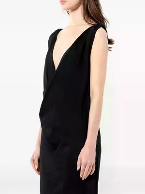 Balenciaga Asymmetric V-neck Dress