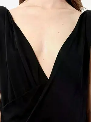 Balenciaga Asymmetric V-neck Dress