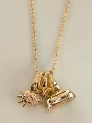 Alexander McQueen Multi Pendant Necklace - Metallic