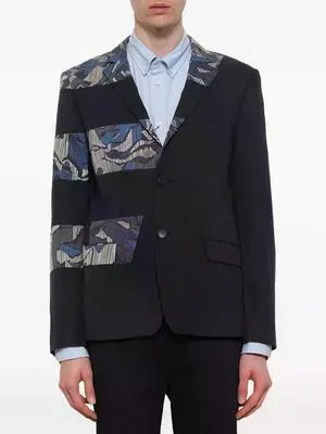 Kenzo Abstract Stripes' Blazer - Blue