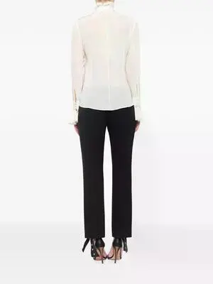 Alexander McQueen Ruffle Silk Shirt