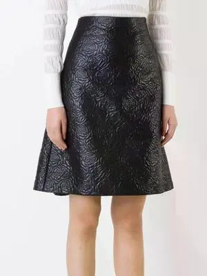 Alexander McQueen Raised Rose A-line Skirt