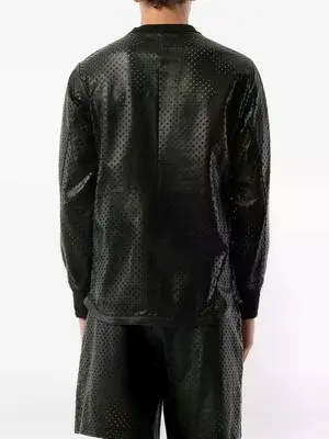 Givenchy Perforated Leather Sweatshirt
