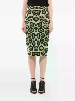 Givenchy Leopard Print Pencil Skirt
