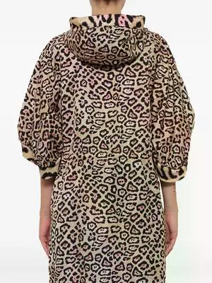 Givenchy Oversized Leopard Print Coat
