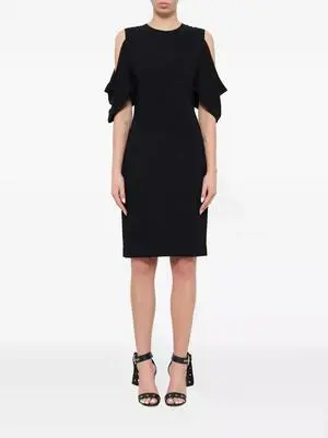 Givenchy Silk Cold Shoulder Dress