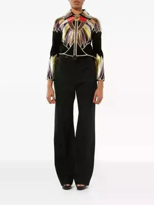 Givenchy Zipped Patchwork Cropped Jacket