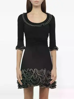 Alexander McQueen Frill Mini Dress