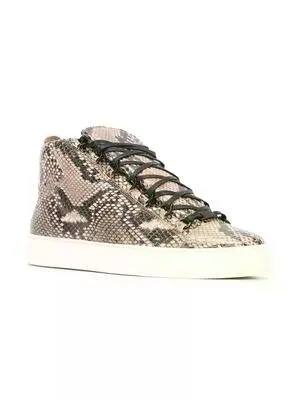 Balenciaga Snakeskin Effect Sneakers