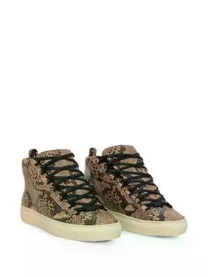 Balenciaga Snakeskin Effect Sneakers