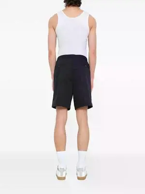 LANVIN Black Cotton Drawstring Shorts