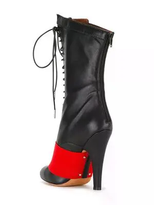 Givenchy Contrast Panel Lace-up Boots