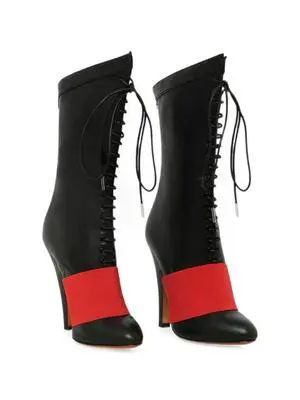 Givenchy Contrast Panel Lace-up Boots