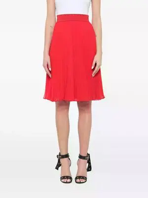 Givenchy Plissé Mid-length Skirt - Red