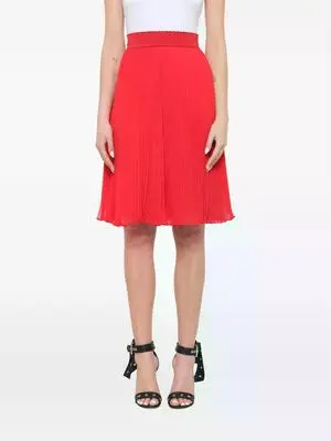 Givenchy Plissé Mid-length Skirt - Red