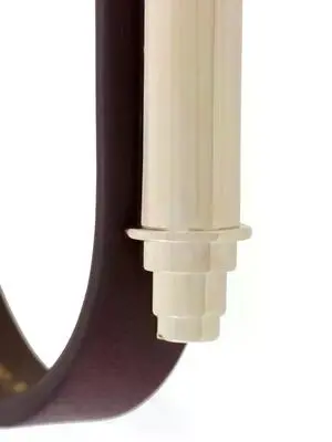 Givenchy Obsedia Bracelet In Bordeaux Calf Leather And Gold-tone Hardware