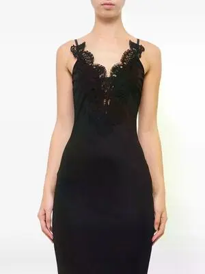 Givenchy Lace Trim Camisole Dress - Black