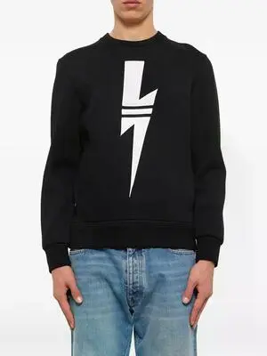Neil Barrett Lightning Bolt Sweatshirt - Black