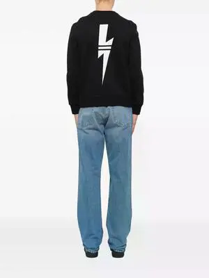Neil Barrett Lightning Bolt Sweatshirt - Black