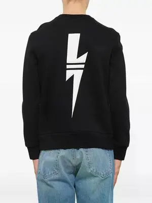 Neil Barrett Lightning Bolt Sweatshirt - Black
