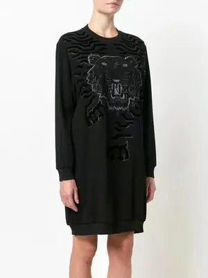 Kenzo Tiger Motif Jumper Dress