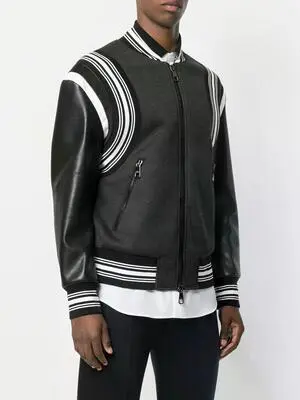 Neil Barrett Striped Trim Bomber Jacket