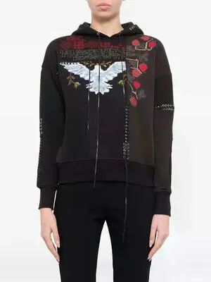 Alexander McQueen Embroidered Hoodie - Black