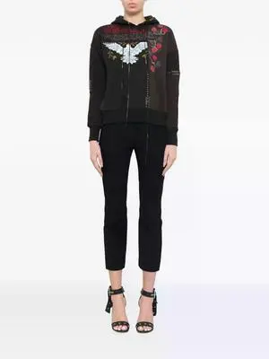 Alexander McQueen Embroidered Cotton Hoodie