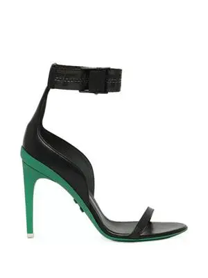 Off-White Industrial 100 Leather Sandals - Black