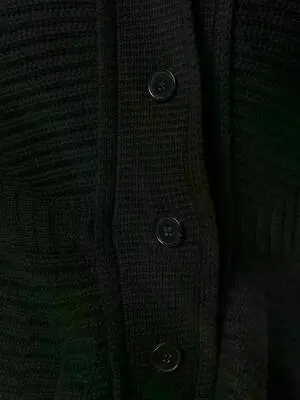 Alexander McQueen Peplum Ribbed Cardigan