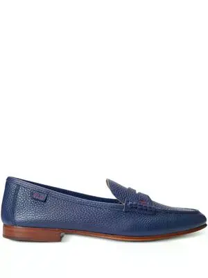 Polo Ralph Lauren Pebbled Penny-tab Loafers - Blue