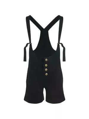 Chloé Pinafore Playsuit With Gold-tone Buttons